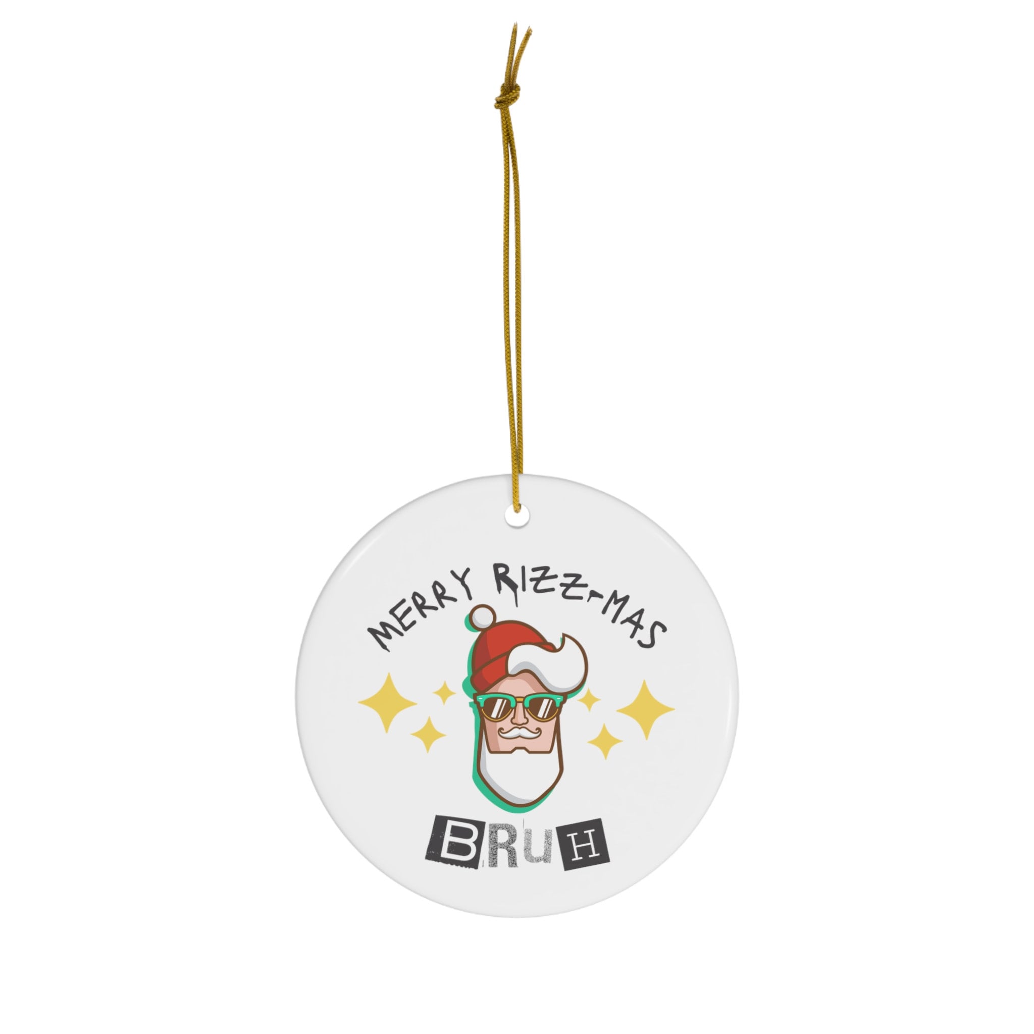 Merry Rizz-mas Bruh Gen Z Ornament, Funny Gift for Teen Boy, Son ...