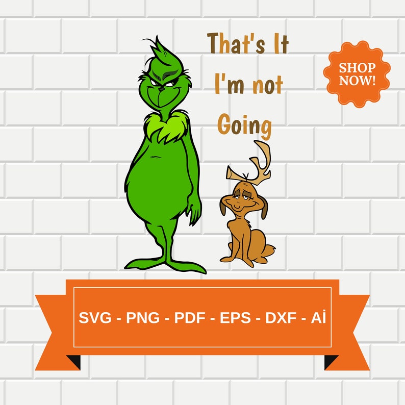Grinch and His Dog Svg Png Pdf Eps Dxf Ai Can Be Used for - Etsy Australia