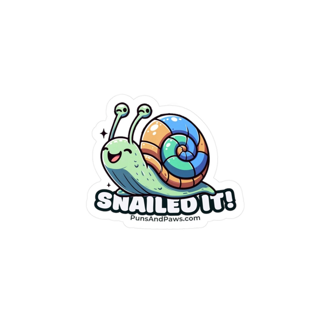 Snail Sticker | Waterproof Sticker | Laptop Stickers | Stickers for ...