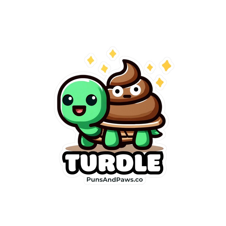 Turdle - Turtle Sticker | Waterproof Sticker | Laptop Sticker ...