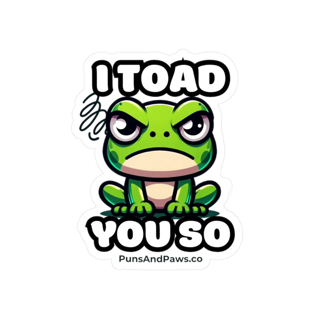 Toad Sticker | Waterproof Sticker | Laptop Sticker | Stickers for ...