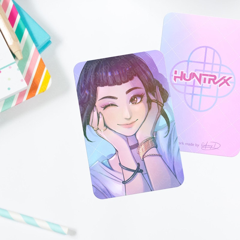Huntrix Kpop Demon Hunter Cards - Etsy Canada