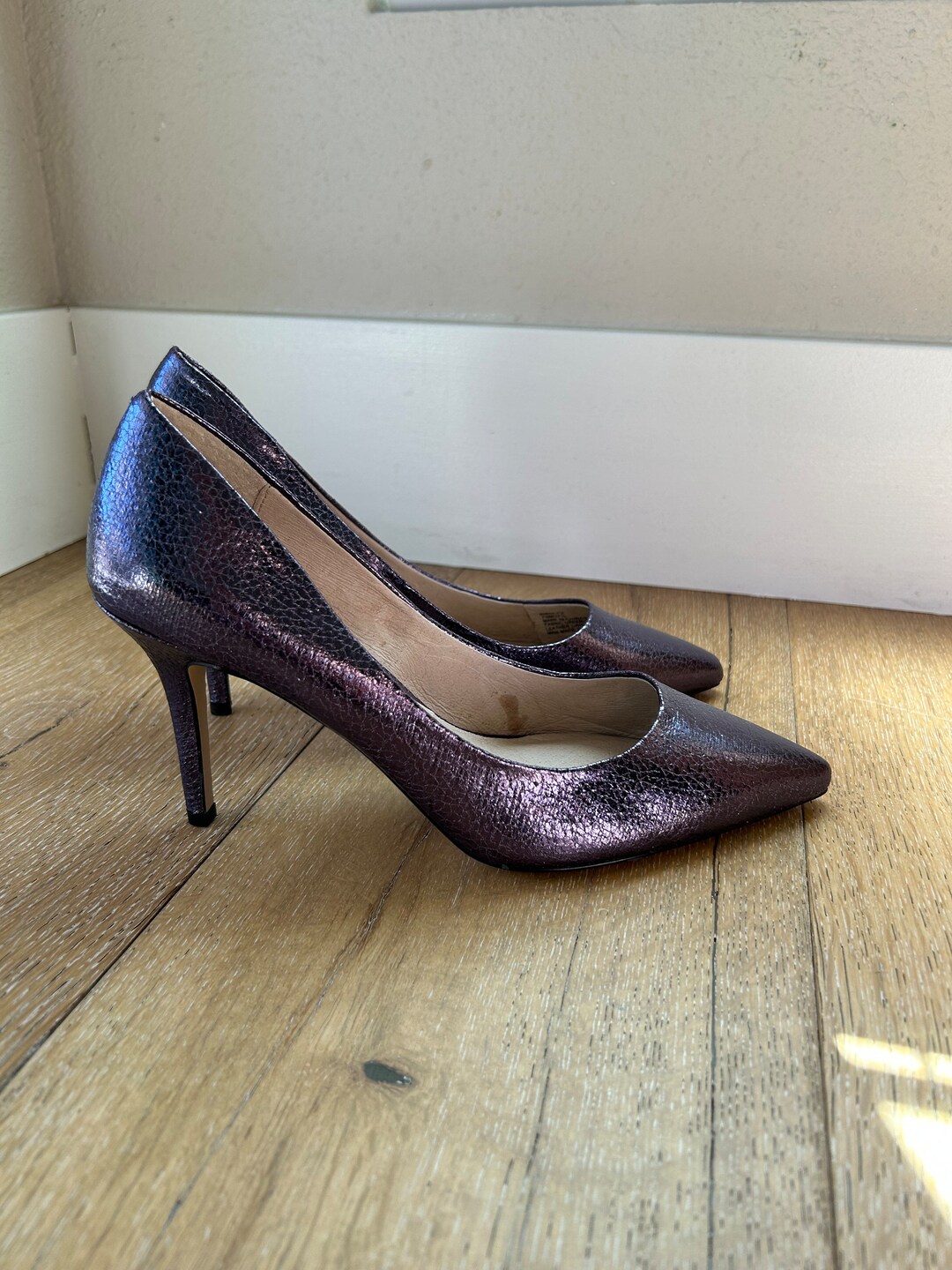 Ava and Aiden: Purple Iridescent Heels - Etsy
