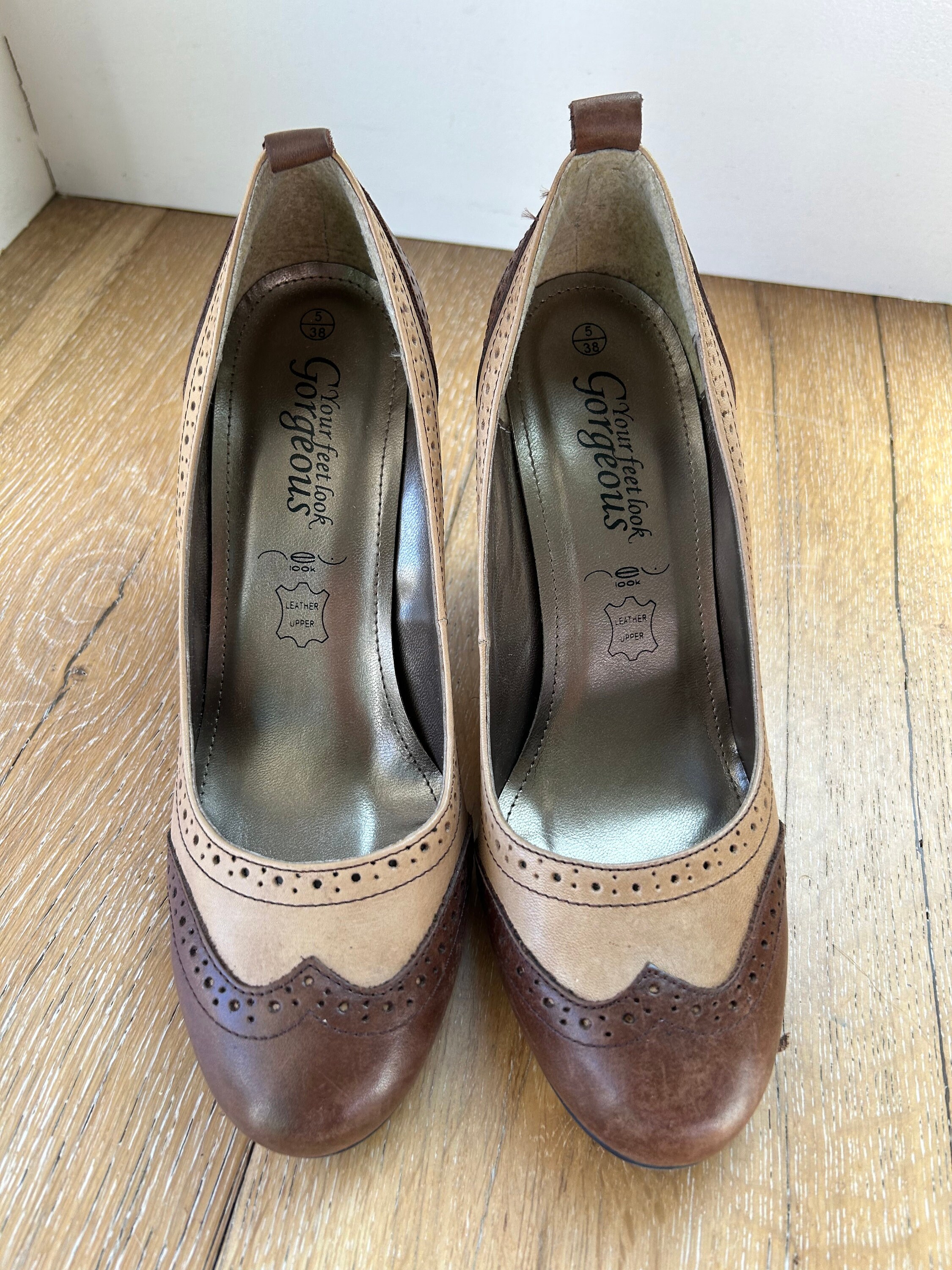 Your Feet Look Gorgeous: Brown Rustic Heels - Etsy