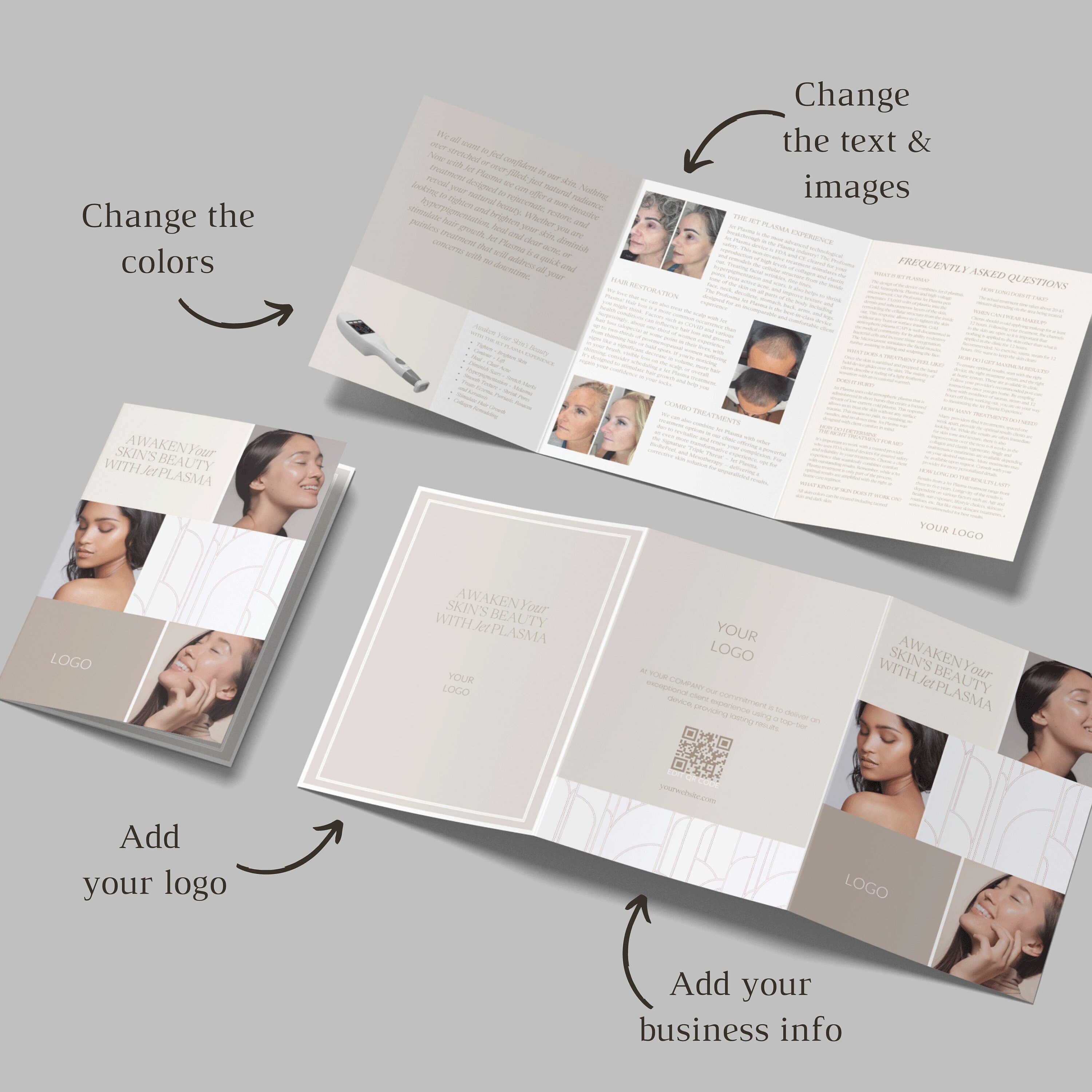 Jet Plasma Tri-fold Brochure Template - Etsy
