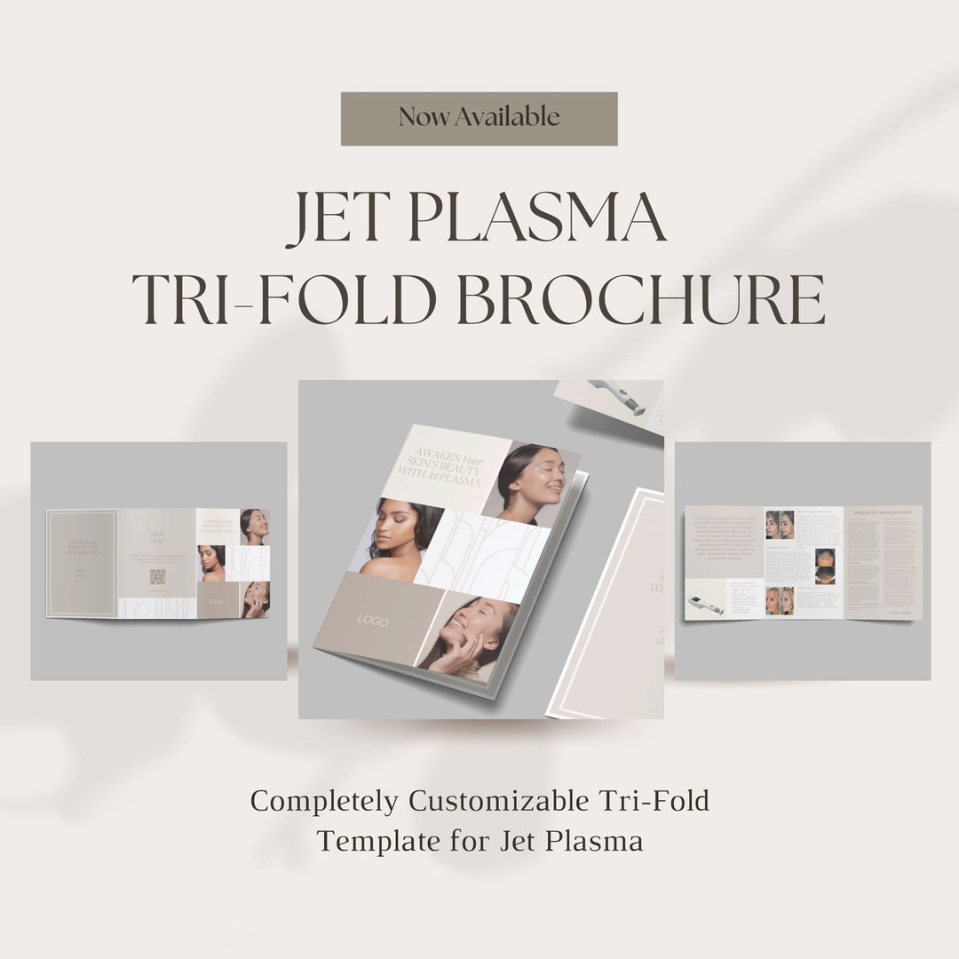 Jet Plasma Tri-fold Brochure Template - Etsy