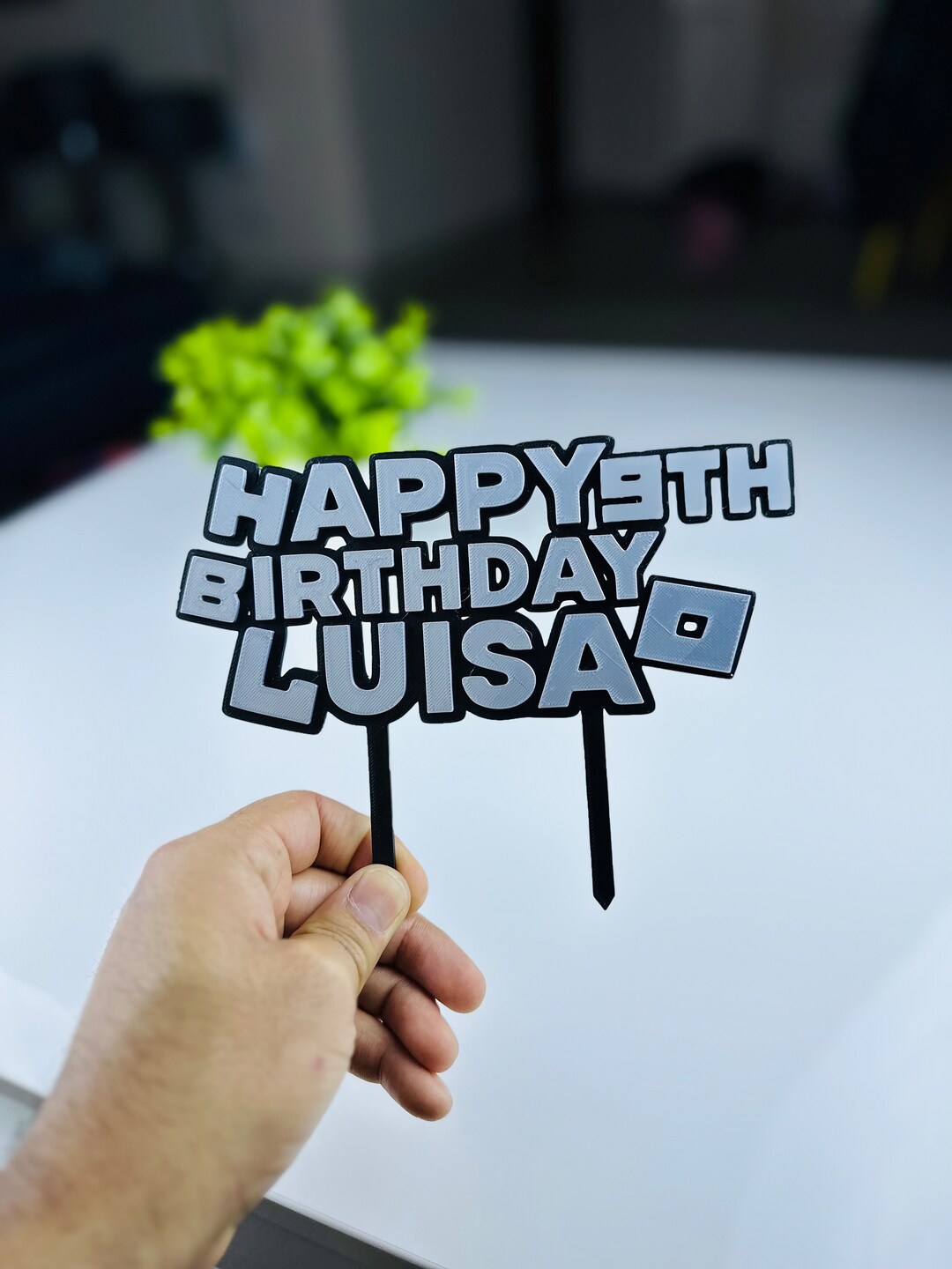 Cake Topper 3D Game Inspired - Party - Birthday - Cake - Etsy