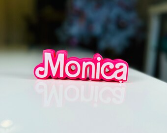 Custom Fashion Doll Style Name Sign Personalized Gift for Girl Kid Room ...