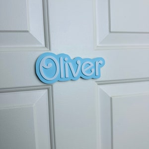 Custom Door Sign | Name Sign Decor | 3D Printed Name Sign | Nursery ...