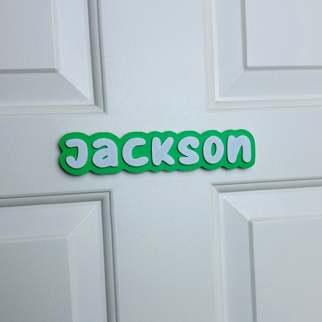Personalized Door Sign | Name Sign Decor | 3D Printed Name Sign ...