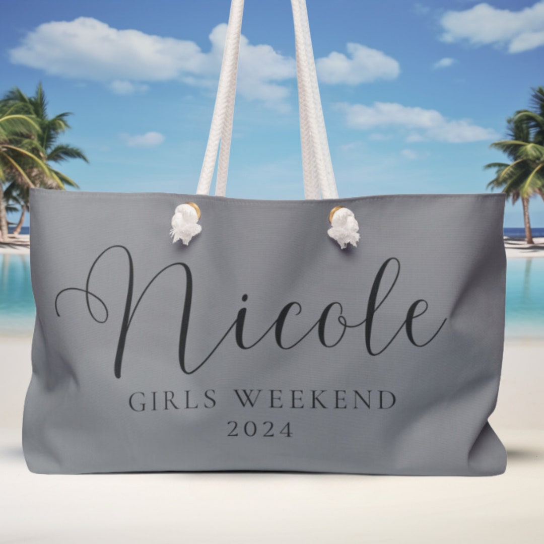 Custom Girls Weekend Travel Bag, Personalized Girls Weekend Travel Bag ...