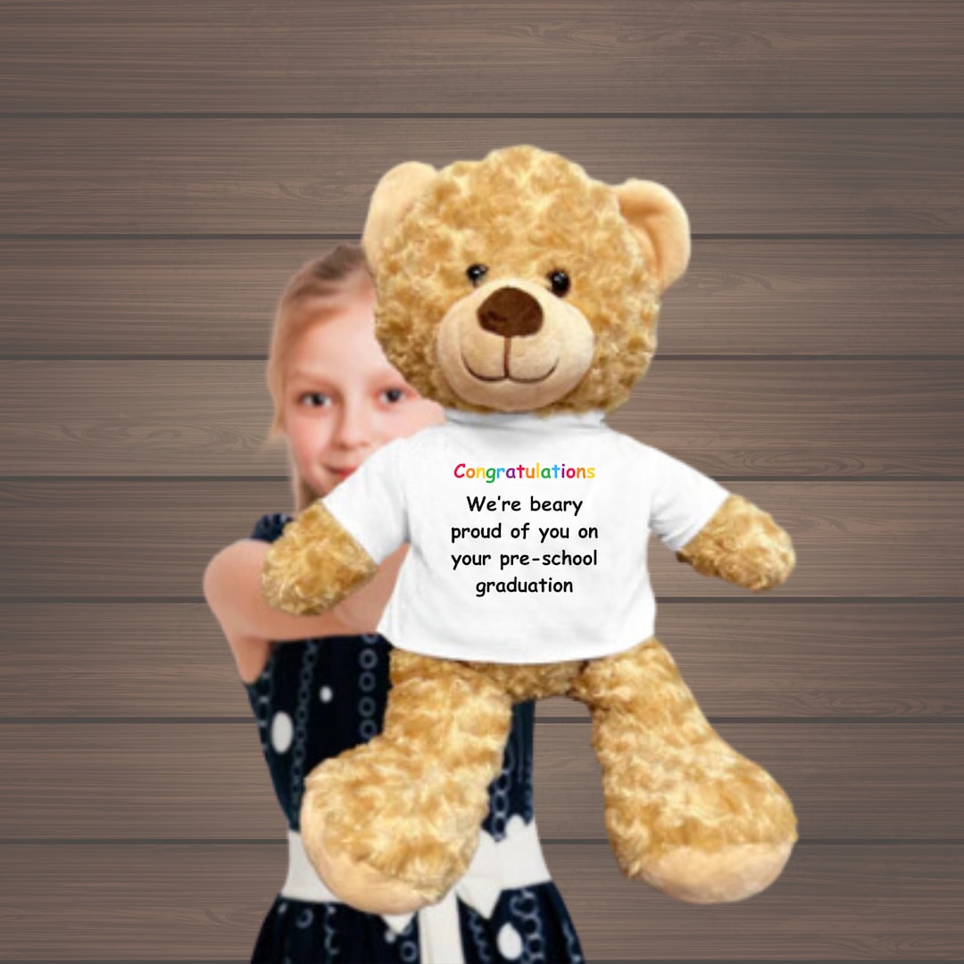 Preschool Graduation Bear, Kindergarten Grad Bear, Elementary School ...
