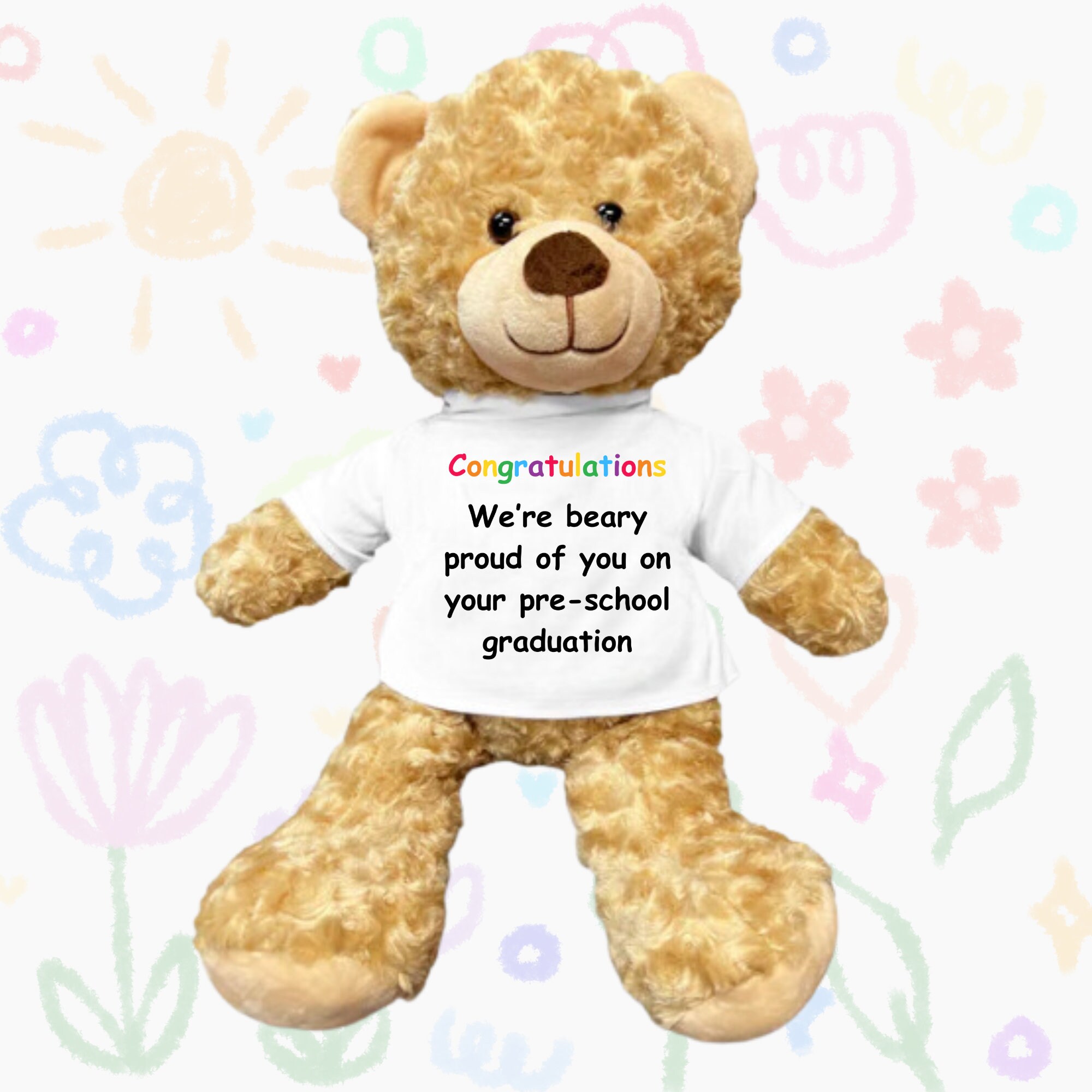 Preschool Graduation Bear, Kindergarten Grad Bear, Elementary School ...