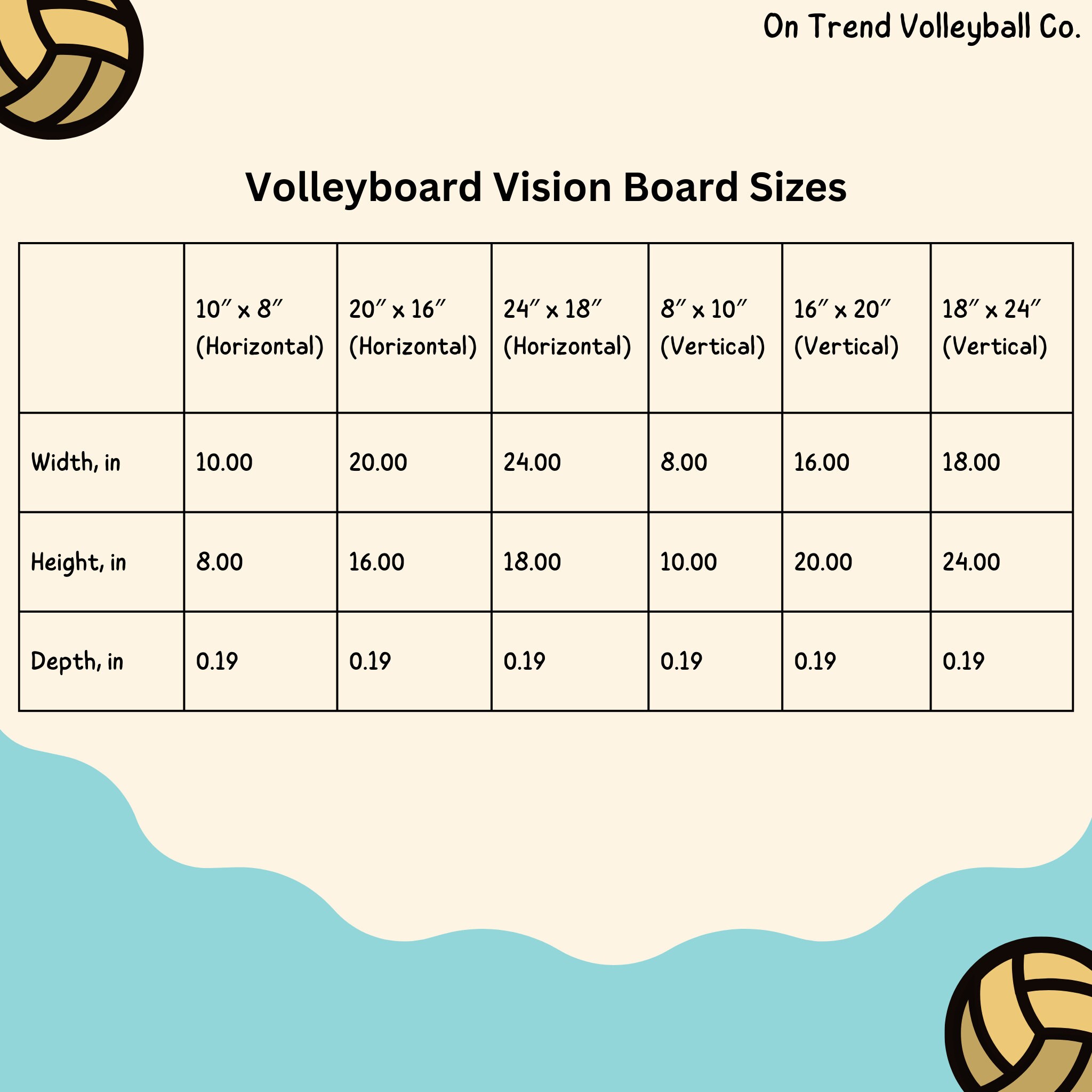 Volleyboard | A Volleyball Vision Board | See Your Goals and Dreams ...