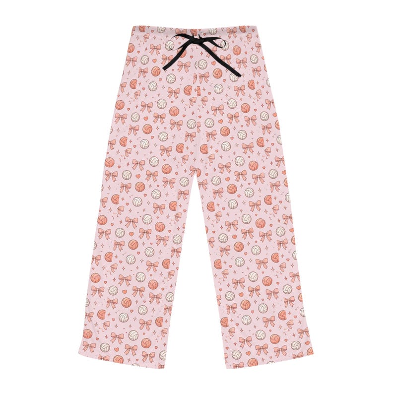 Volleyball PJ Pants, Cozy Custom Pajamas, Team Spirit Lounge Sleepwear ...