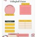Volleyball Vision Board | Athlete Goal Tracker - Etsy