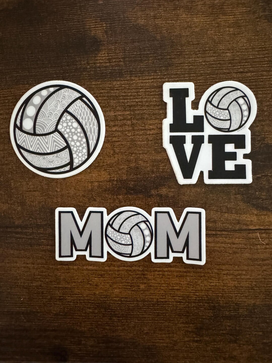 Volleyball Mom Waterproof Sticker Set - Laptop, Water Bottle Decals - Etsy