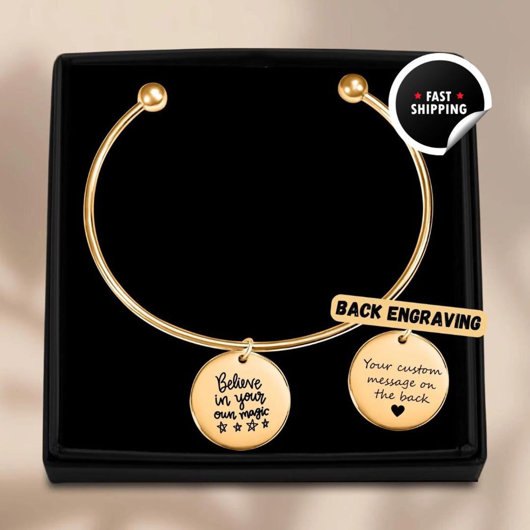 Positive Affirmation Bracelet, Custom Jewelry, Inspirational Gifts ...