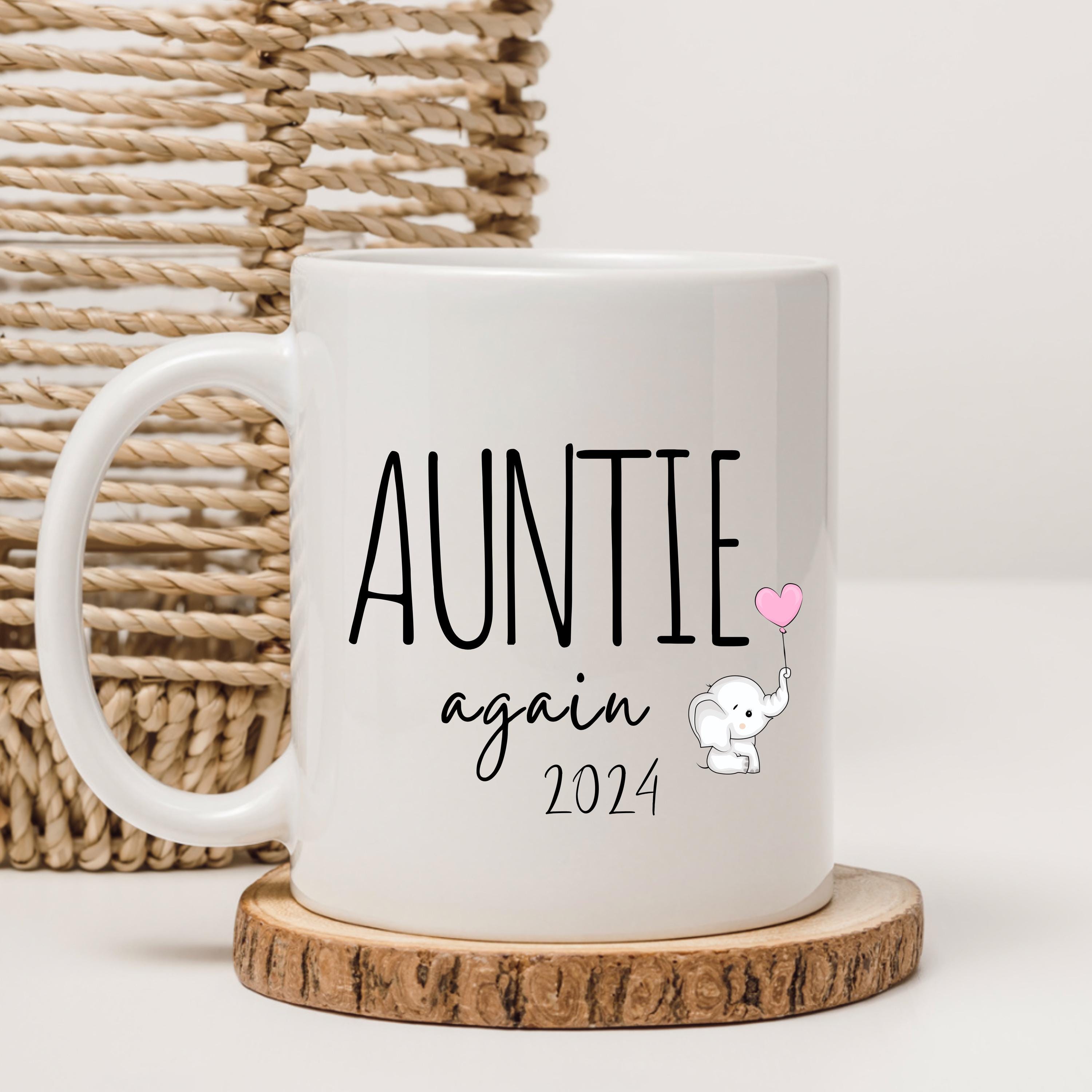 Aunt Again - Aunt Again Mug, Future Aunt Gift, Baby Again Announcement ...