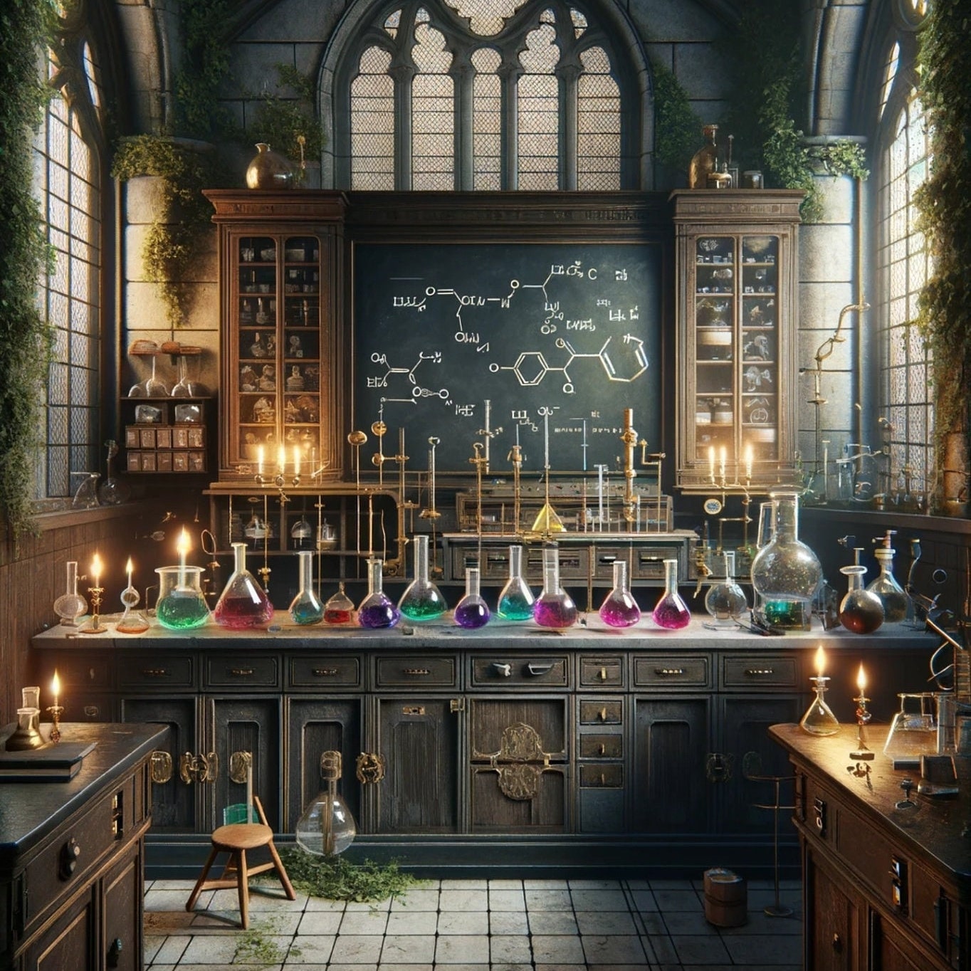 Set of 5 Dark Academia A4 Printable Wall Art - Vintage Scholarly Decor ...