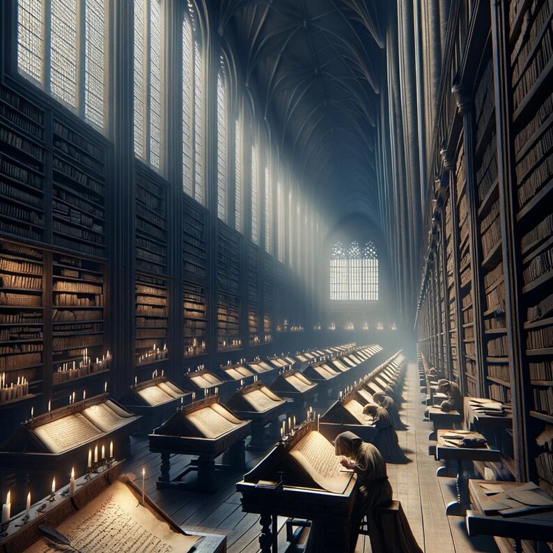 Set of 5 Dark Academia A4 Printable Wall Art - Vintage Scholarly Decor ...