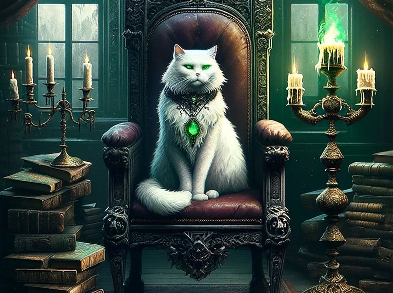 Bloodborne-inspired Dark Academia Cat Portraits: Gothic Elegance Series ...