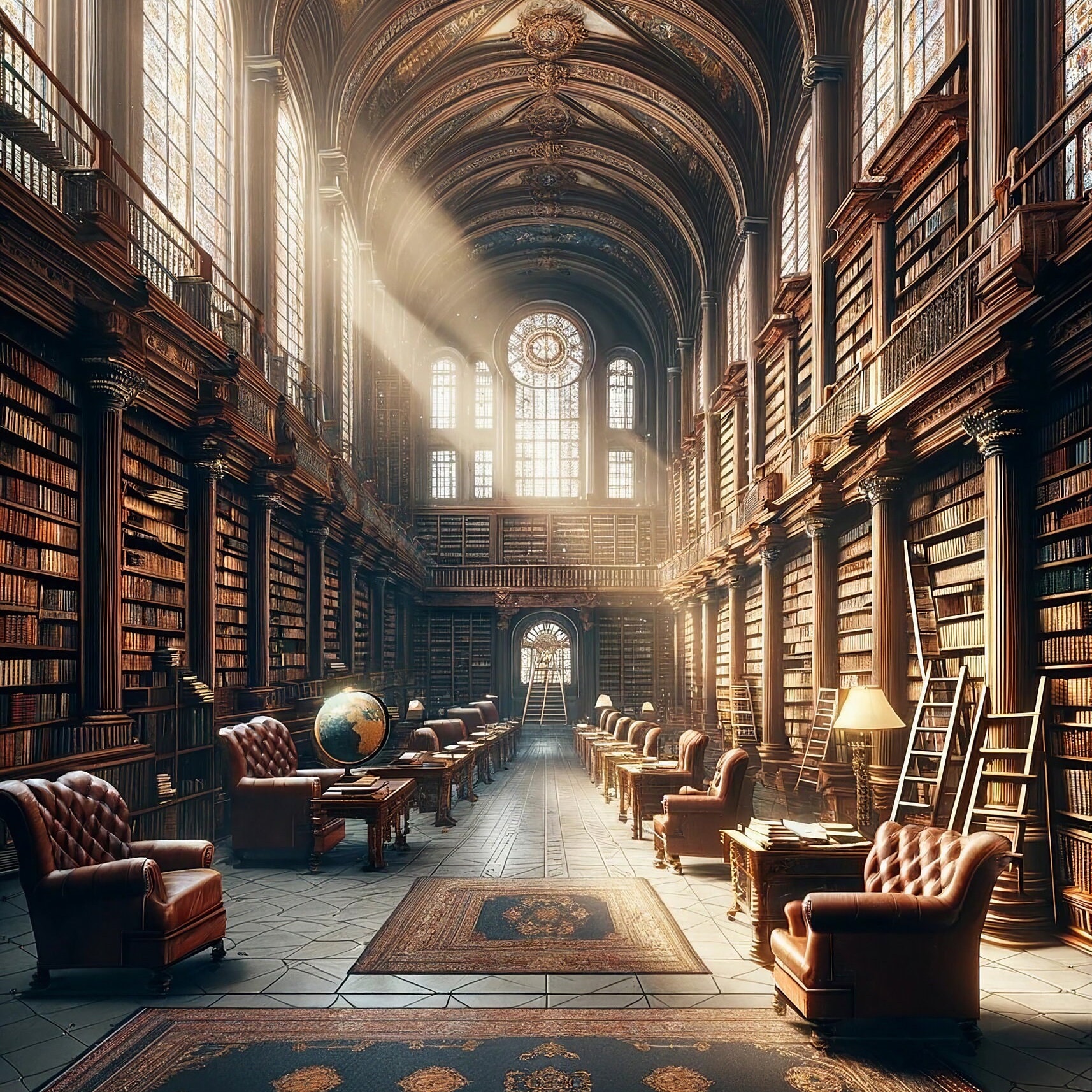 Dark Academia Digital Art Collection - Set of 5 Enigmatic Study Scenes ...