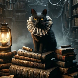 Bloodborne-inspired Dark Academia Cat Portraits: Gothic Elegance Series ...