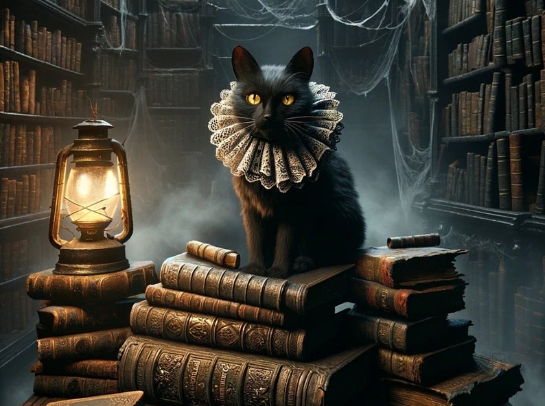 Bloodborne-inspired Dark Academia Cat Portraits: Gothic Elegance Series ...