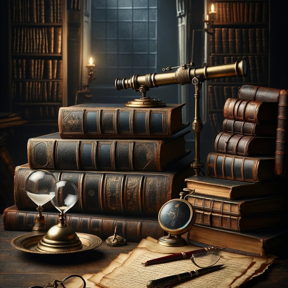 Set of 5 Dark Academia A4 Printable Wall Art - Vintage Scholarly Decor ...