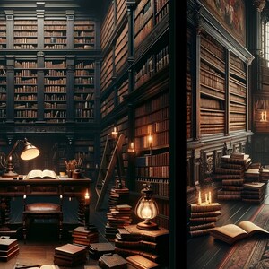 Set of 5 Dark Academia A4 Printable Wall Art - Vintage Scholarly Decor ...