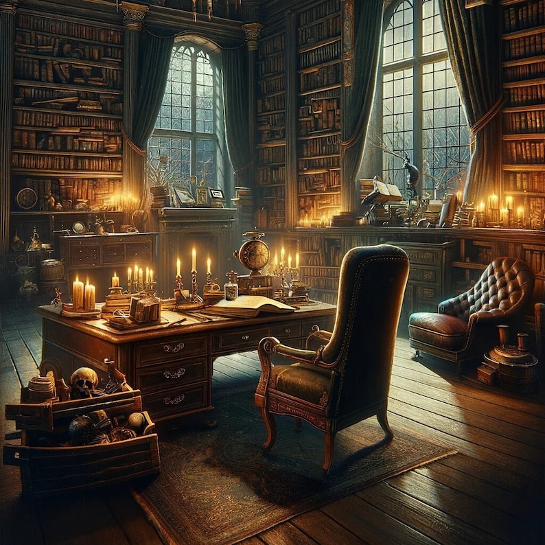 Dark Academia Digital Art Collection Set of 5 Enigmatic - Etsy