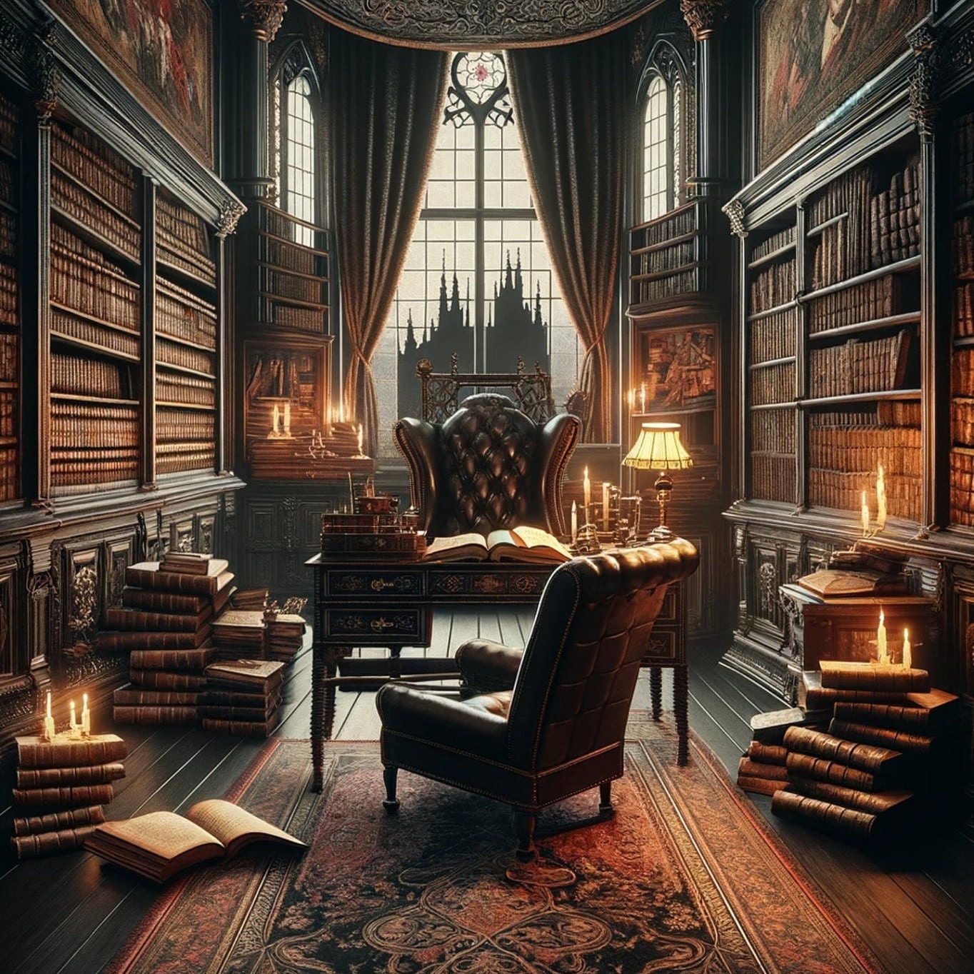 Set of 5 Dark Academia A4 Printable Wall Art - Vintage Scholarly Decor ...