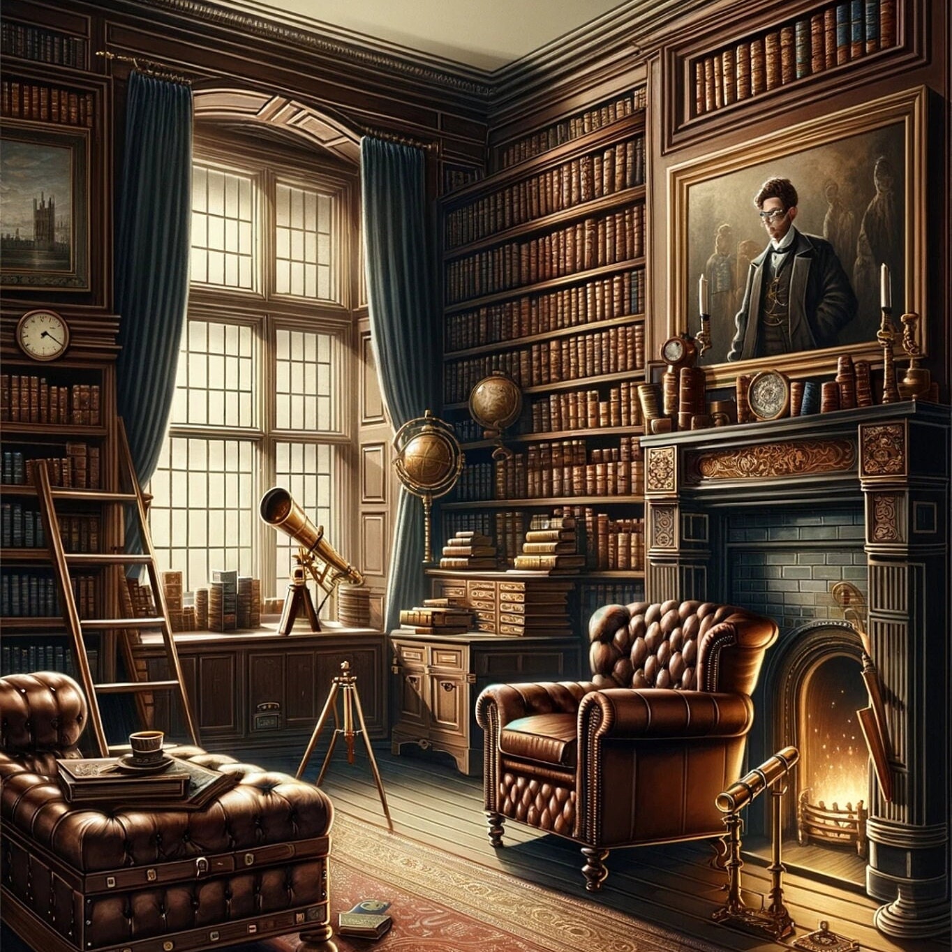 Set of 5 Dark Academia A4 Printable Wall Art - Vintage Scholarly Decor ...