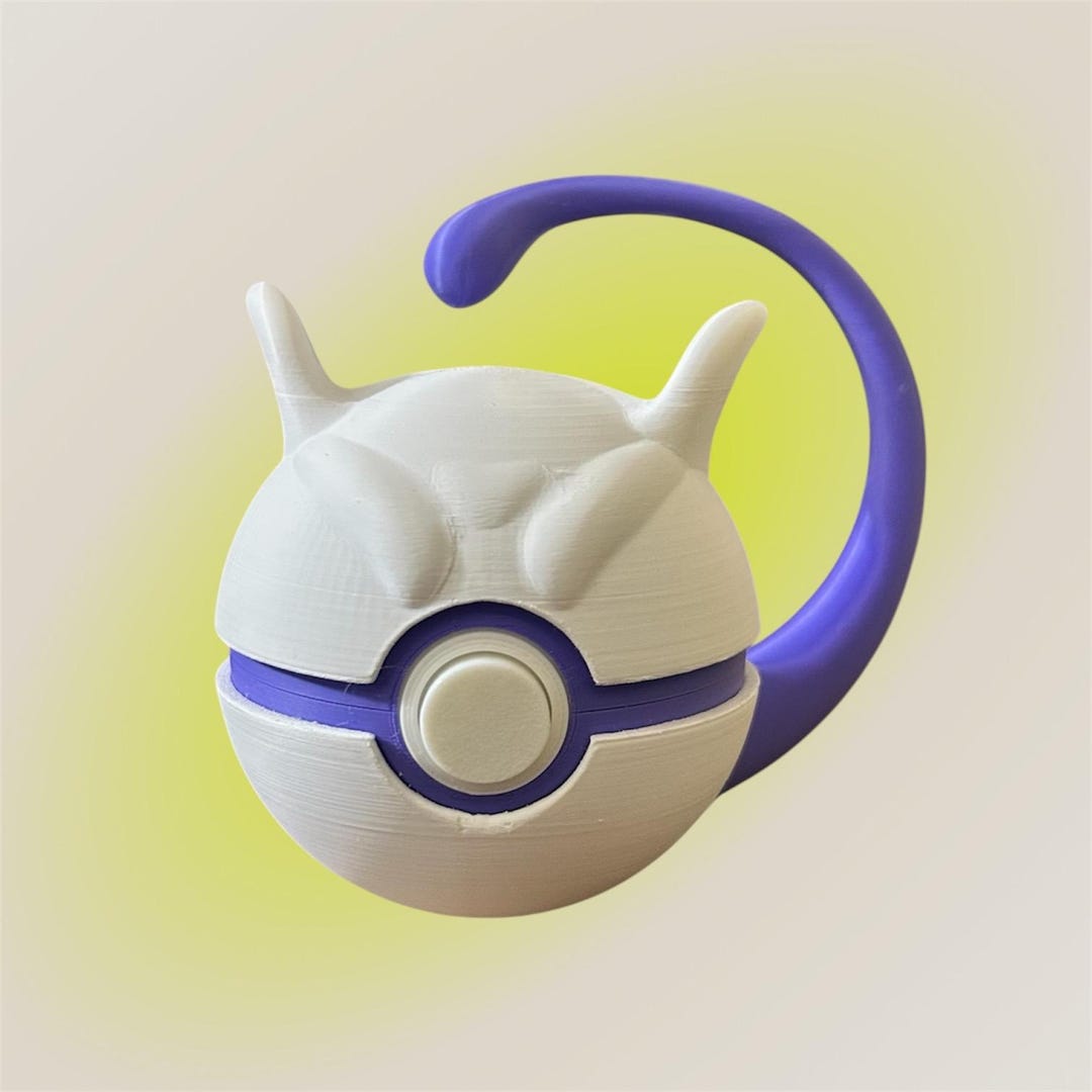 Mewtwo Pokeball - Etsy