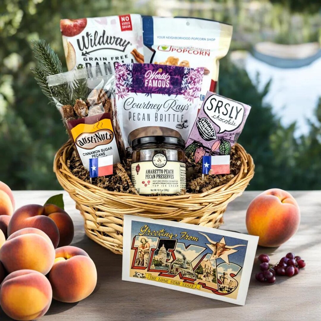 Texas Hill Country Happiness Gift Basket, Gourmet Chocolate Treats ...