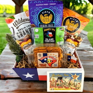 Tex Mix Snack Fiesta Texas Gift Basket, Personalized Gift, Texas ...