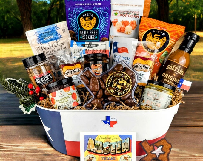 Snacks From Texas Gift Basket, Texas Gift Basket, Texas Gift Boxes ...