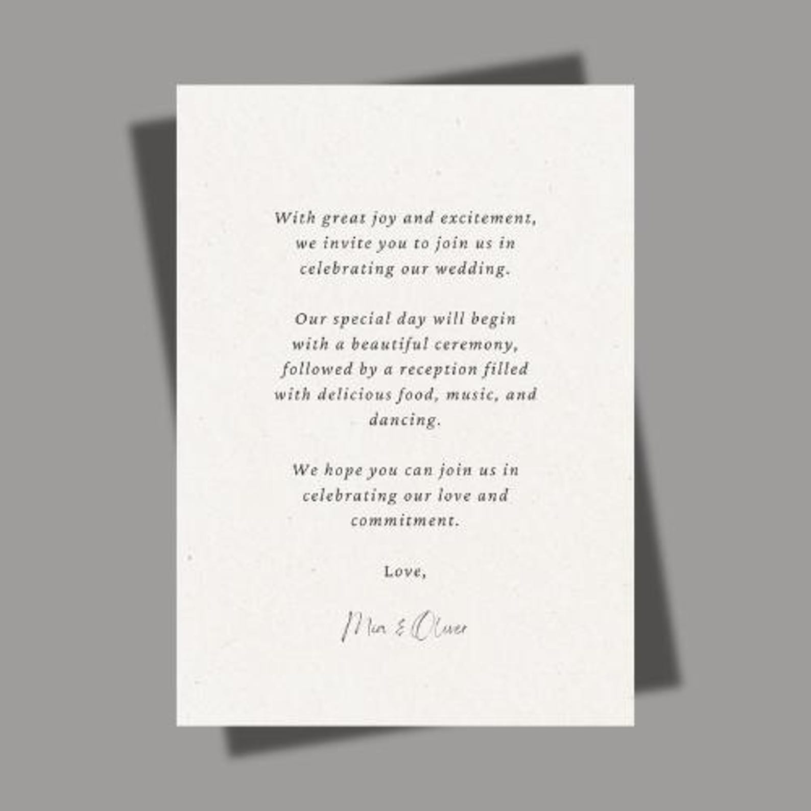 Editable Wedding Invitation Template | Personalize Your Own Party ...