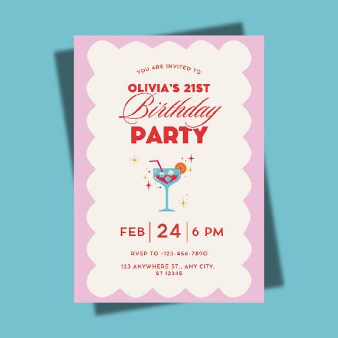 Editable Birthday Invitation Template | Personalize Your Own Party ...