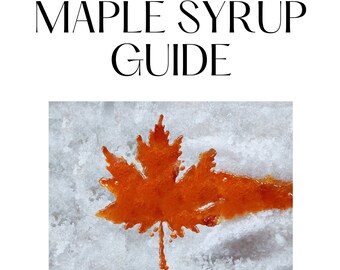 Maple Syrup Making Unit Study 25 Page Digital Printable Plus an MP4 ...