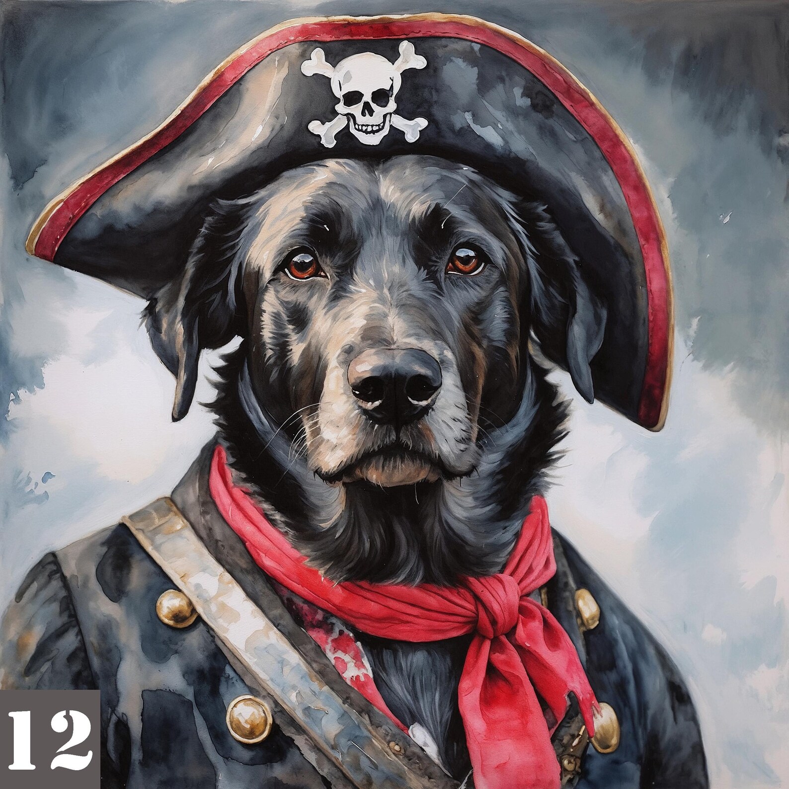 Custom Pirate Captain Pet Portraits From Your Photo, Personalized ...