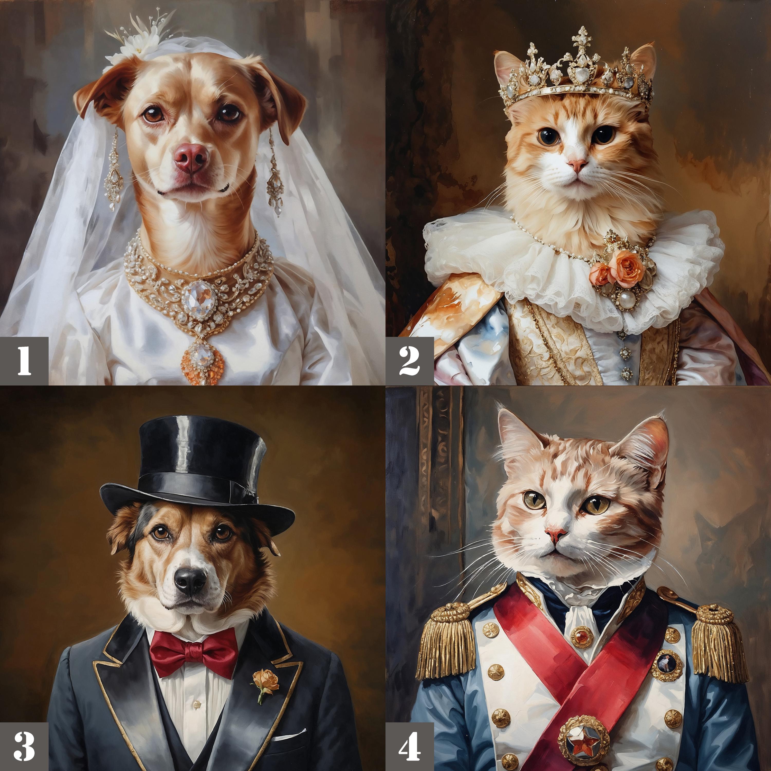 Custom Pirate Captain Pet Portraits From Your Photo, Personalized ...