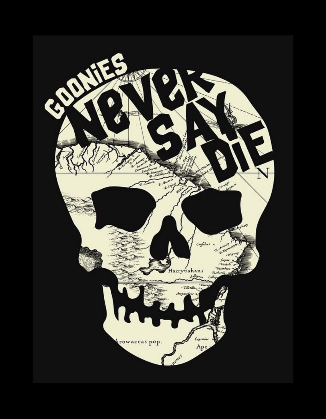 Goonies - Never Say Die - PNG File - Iconic T Shirt - 80s Tee - Etsy