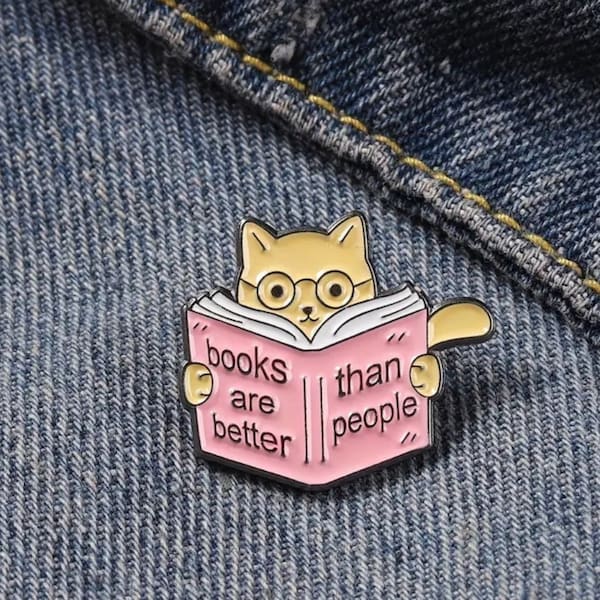 Book Pin - Etsy