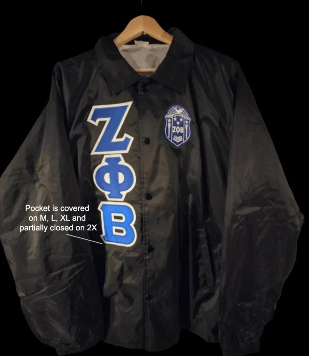 Zeta Phi Beta Line Jacket (zig Zag Outline) - Etsy