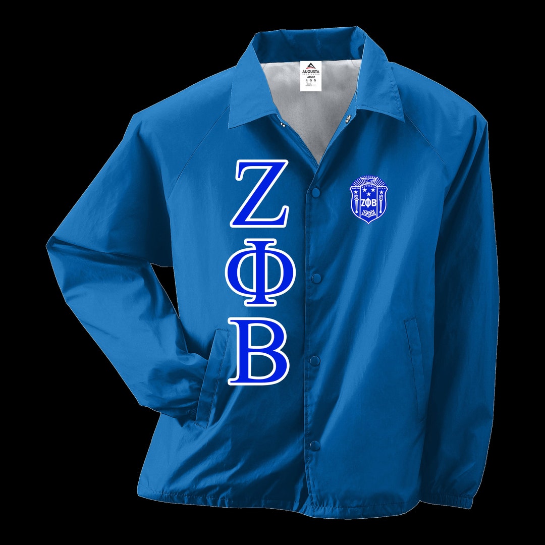 Zeta Phi Beta Line Jacket zig Zag Outline - Etsy