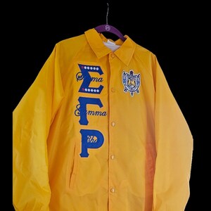 Sigma Gamma Rho Line Jacket (zig Zag Outline) - Etsy