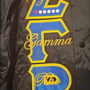 Sigma Gamma Rho Line Jacket (zig Zag Outline) - Etsy