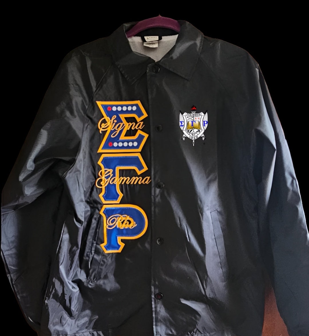 Sigma Gamma Rho Line Jacket zig Zag Outline - Etsy